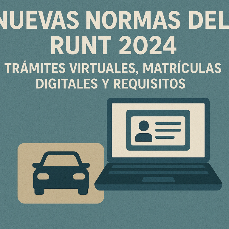 Nuevas Normas del RUNT 2024: Trámites Virtuales, Matrículas Digitales y ...